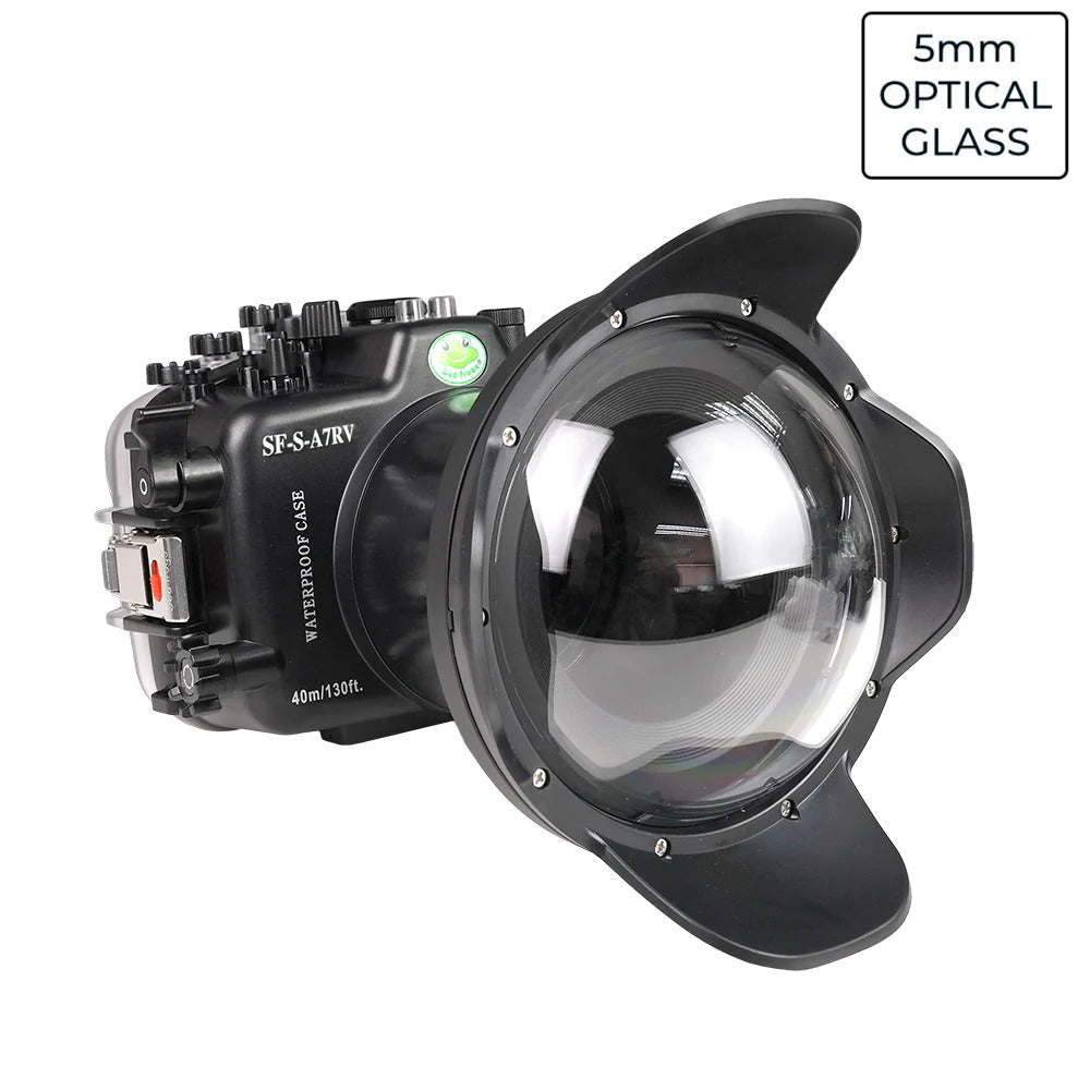 Sony A7R V 40M/130FT Underwater camera housing with 6" Glass Dry Dome — meikon.hk
